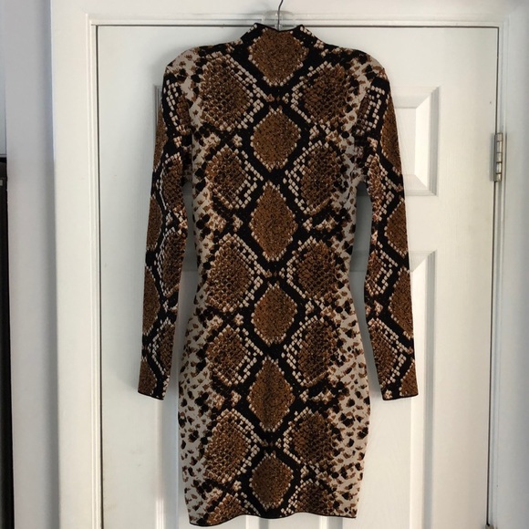 Zara | Dresses | Zara Snakeskin Knit Dress | Poshmark
